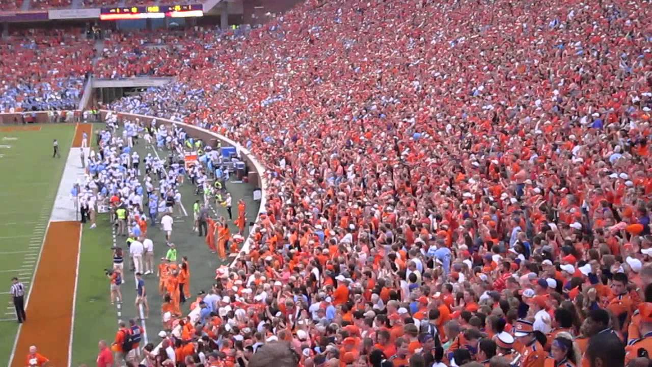 Clemson Tiger fans rocking Zombie Nation - YouTube
