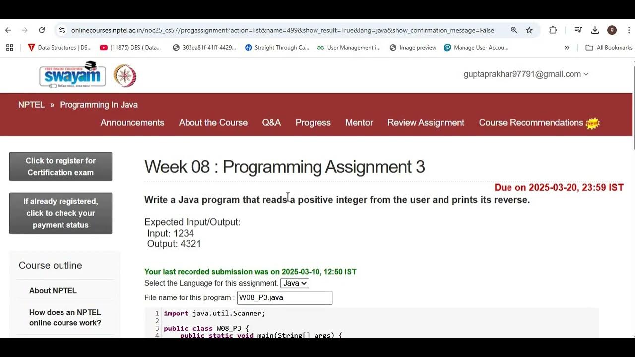 Programming in Java week 8 Programming Assignment Solution Nptel 2025 - YouTube