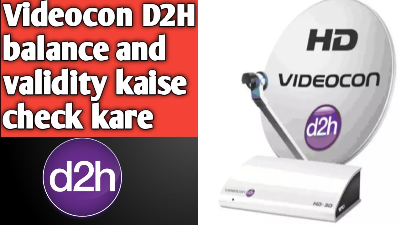How to check videocon d2h balance and validity in your mobile||videocon ...