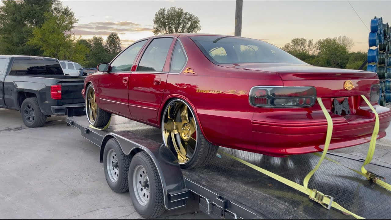 Get Bizzy Drizzy Candy Red Impala On Gold 26 Inch Forgiatos - YouTube