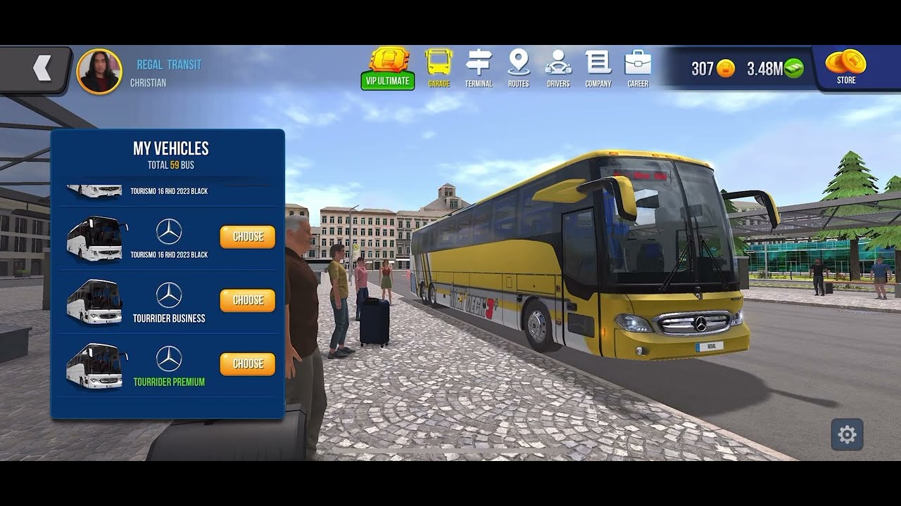 Bus Simulator: Ultimate (Custom Skin - Mercedes-Benz Tourrider Premium ...