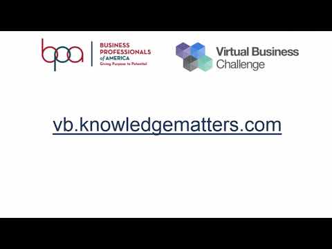 BPA Virtual Business Challenge registration instructions - YouTube