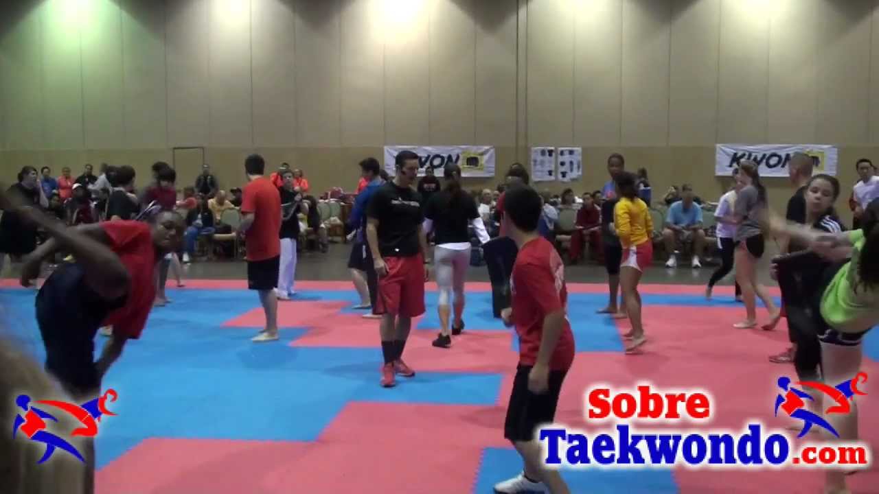 Taekwondo technical training. Attack touching and kick to the face - YouTube