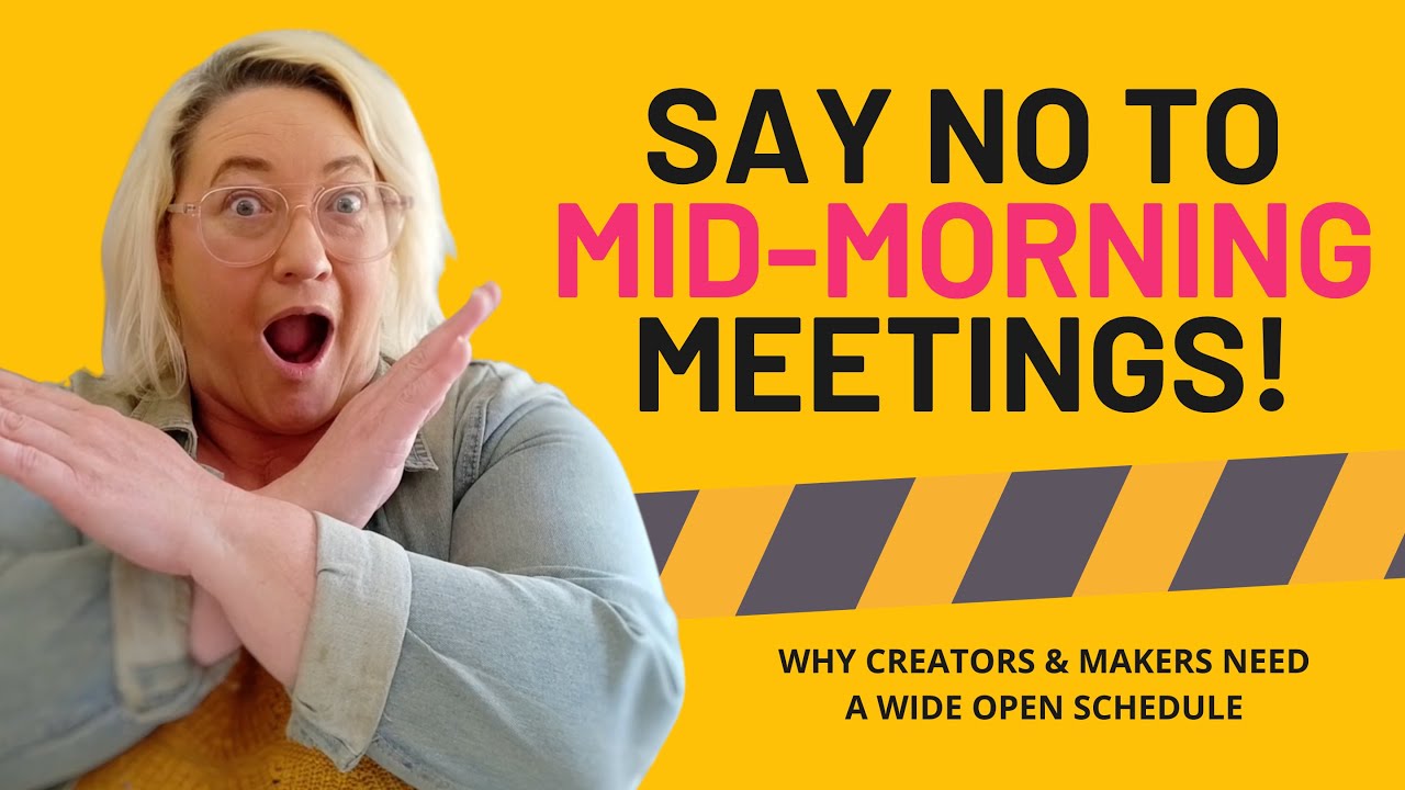 How To Design Your Day As A Creative Person: Maker Time V Manager Time ...