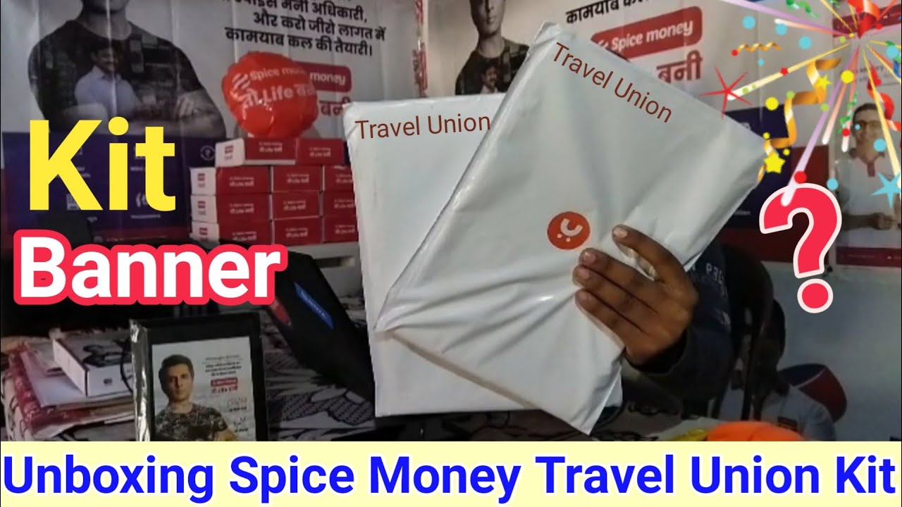 Travel Union Kit Unboxing | Spice Money Travel Union Kit Free | Travel ...