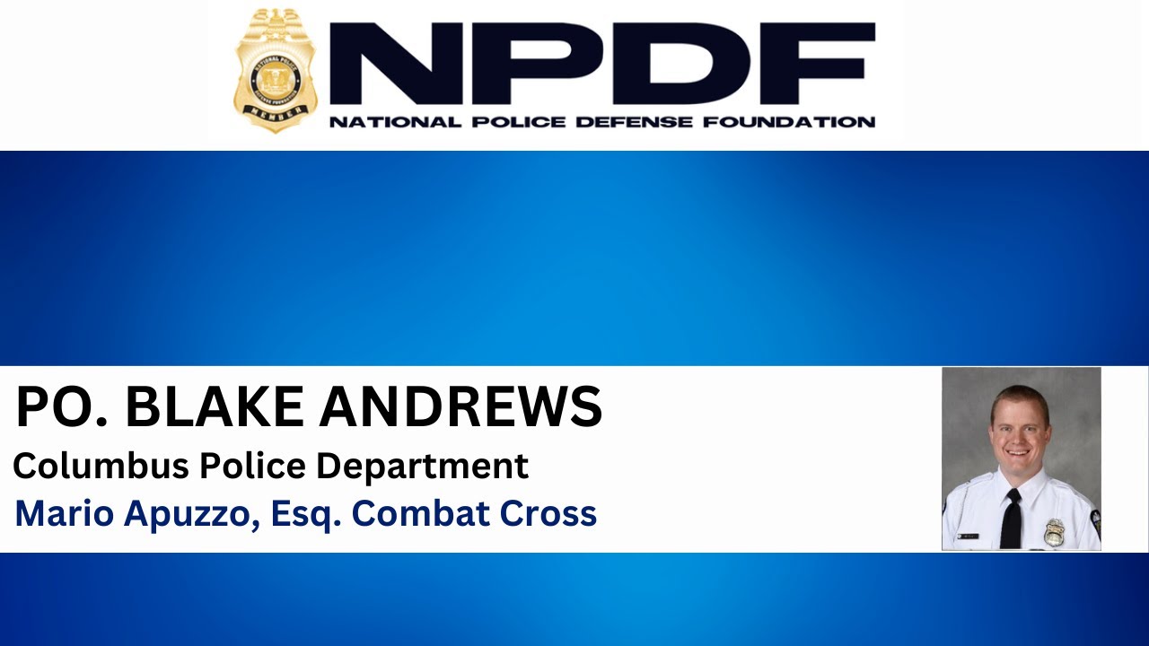 2024 NPDF ANNUAL AWARDS DINNER - Blake Andrews, Combat Cross - YouTube