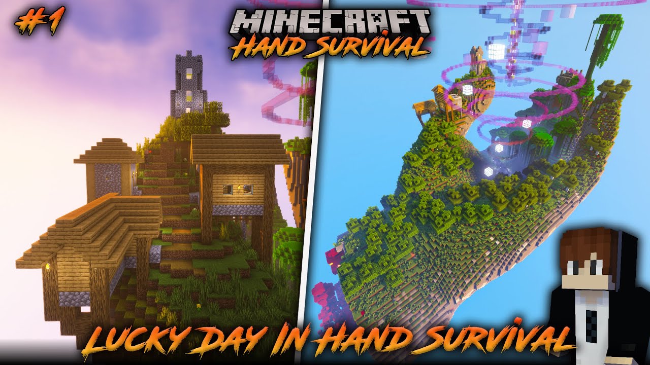 Lucky Day In Hand Survival | Minecraft Hand Survival | #1 | Minecraft ...