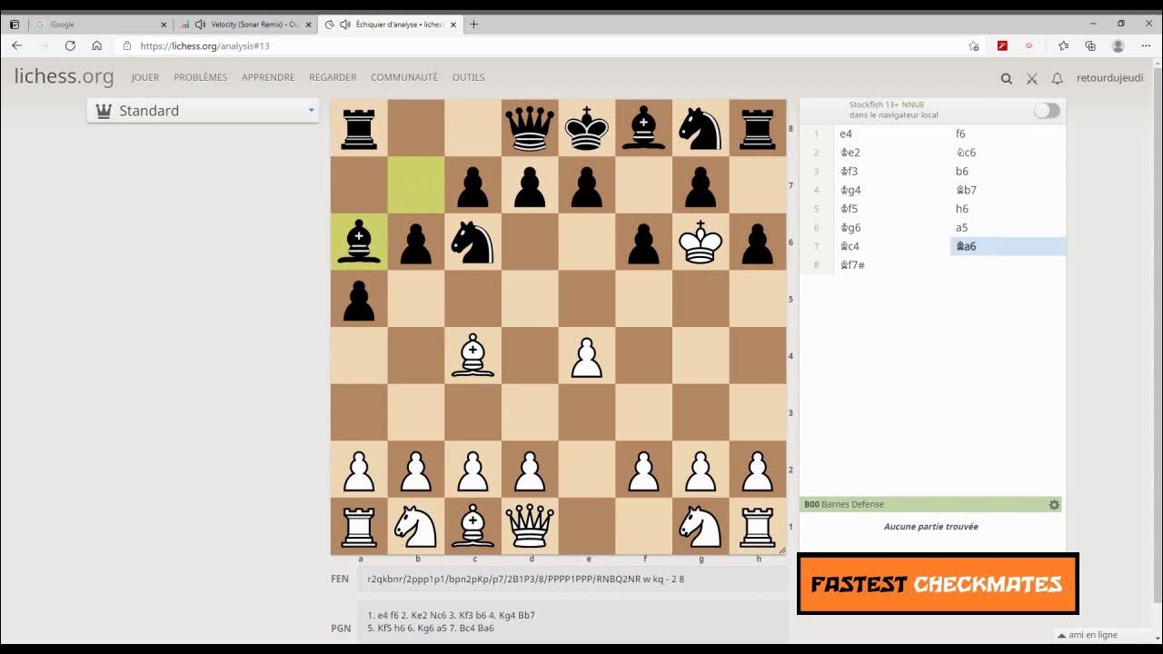 Chess • Bongcloud opening • Mate in 8 moves - YouTube