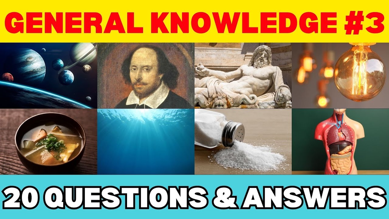 General Knowledge Trivia Quiz - 20 Multiple Choice Questions - Test ...