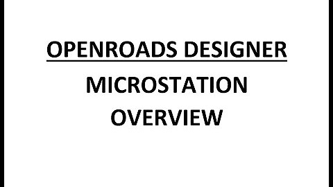 ORD - MicroStation - YouTube
