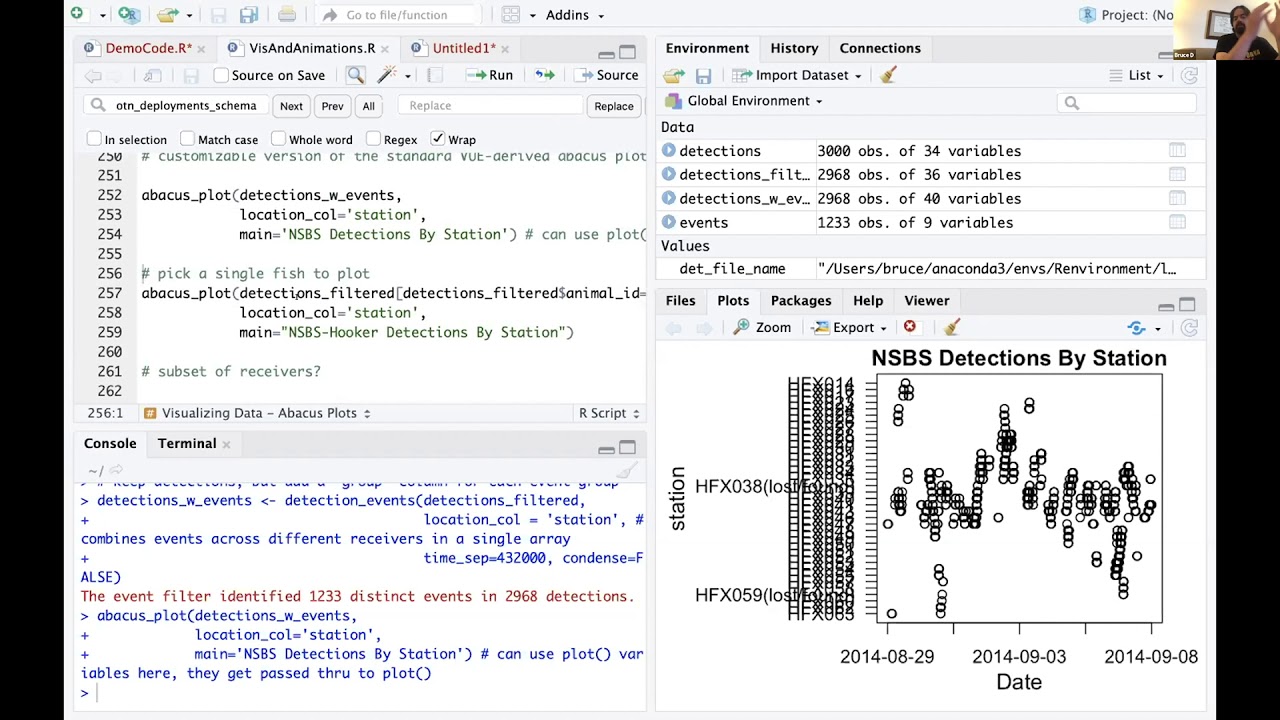 More features of glatos—basic visualization and plotting - YouTube