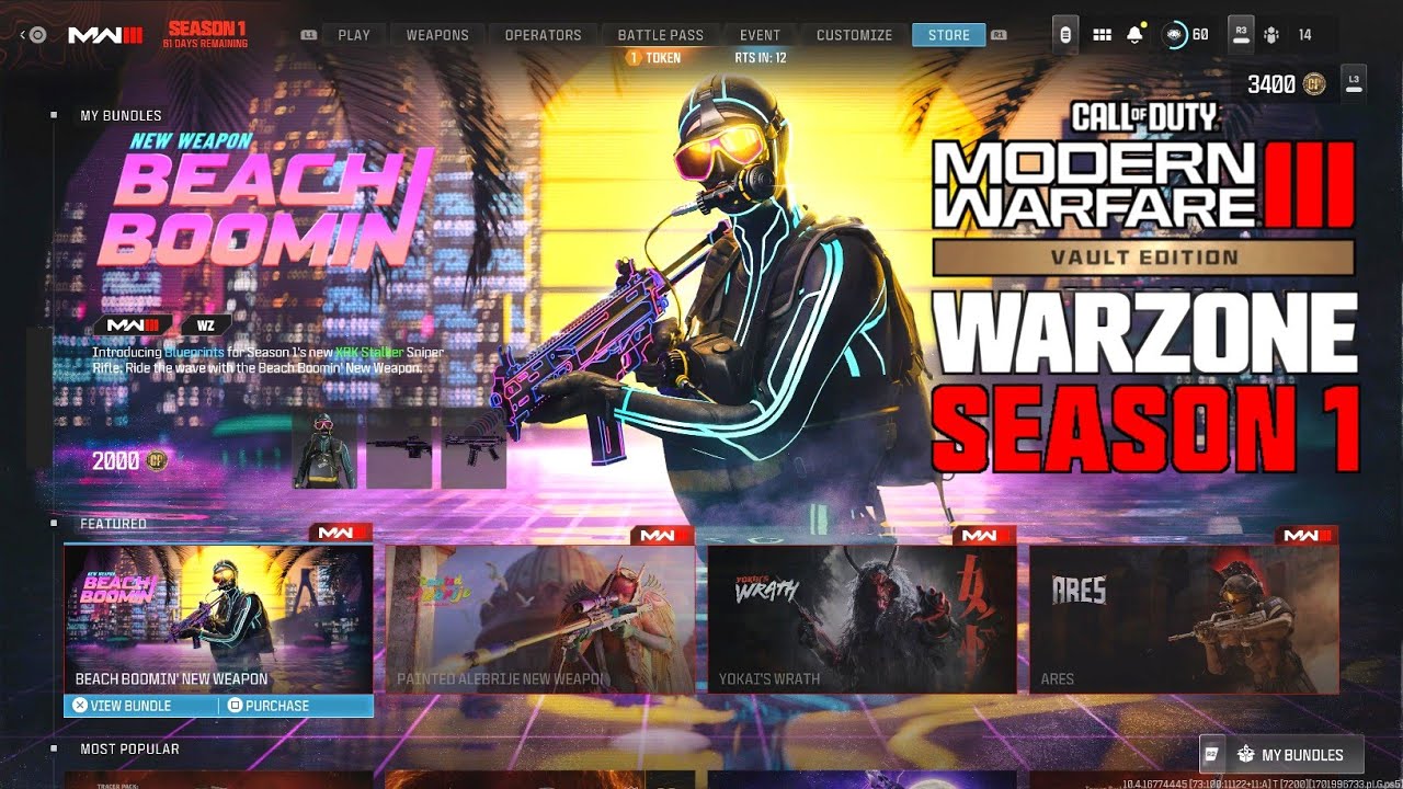 Beach Boomin New Weapon Bundle MW3 Beach Booming | Beach Booming New ...