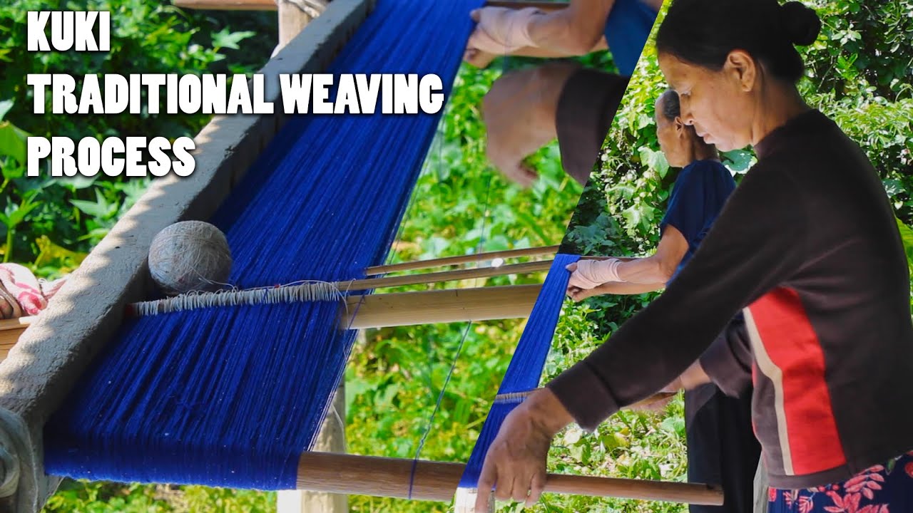 Kukite ponkhon/ponban dan - Kuki Traditional Weaving process ...