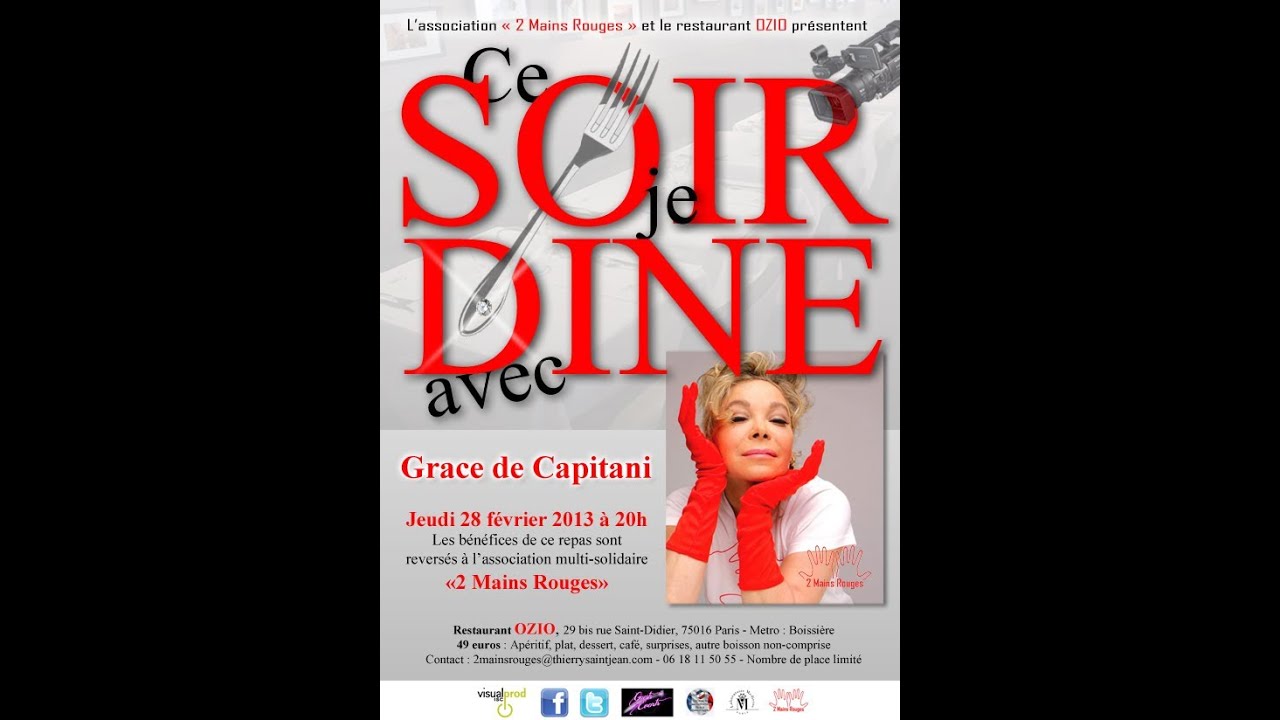 Ce Soir Je Dine Avec Grace de Capitani - YouTube