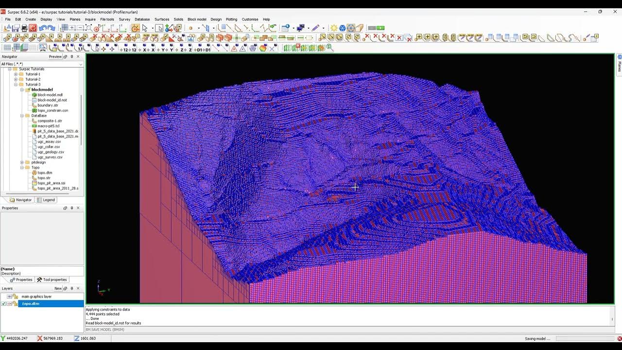 Surpac Block model creation step by step - YouTube