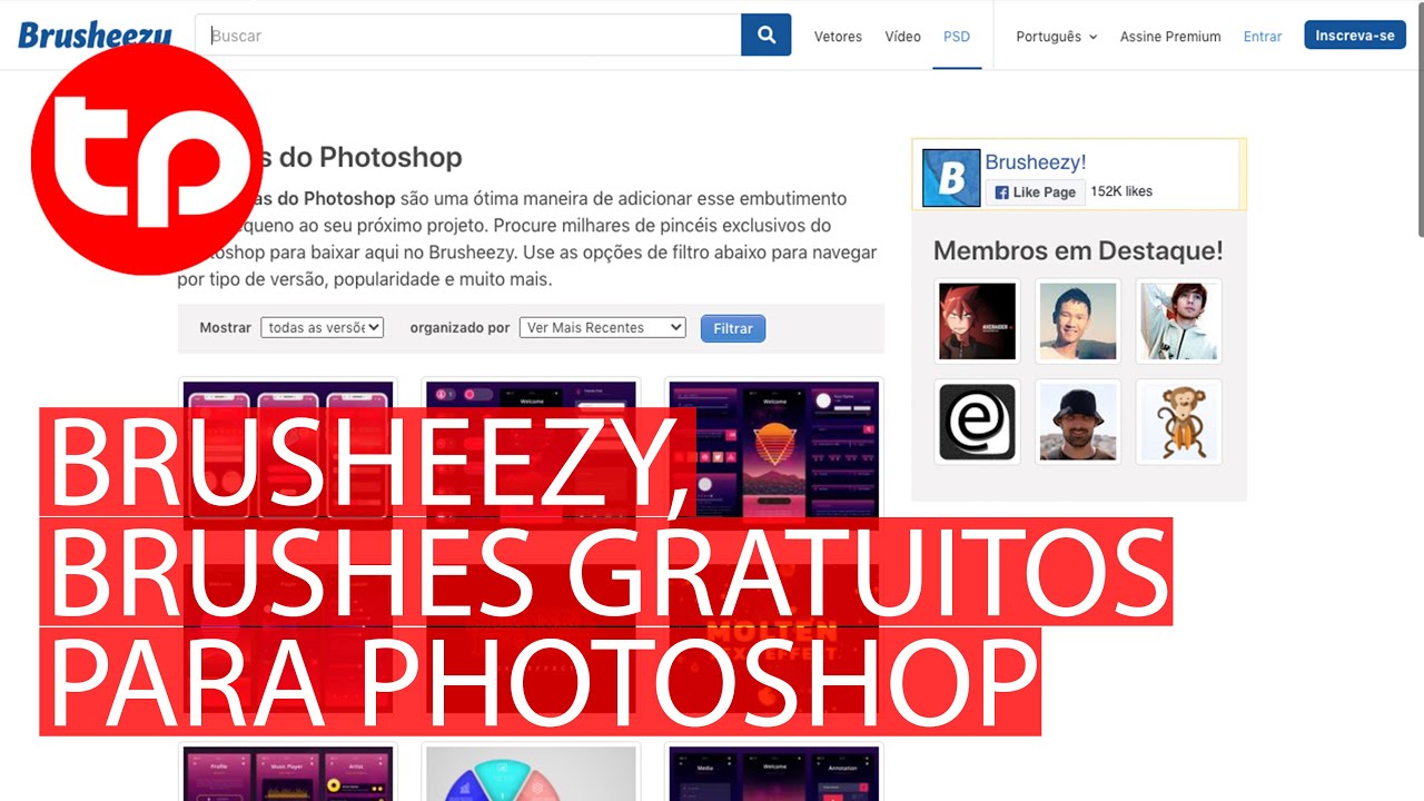 🚀 Brusheezy, baixe centenas de brushes para Photoshop gratuitamente ...