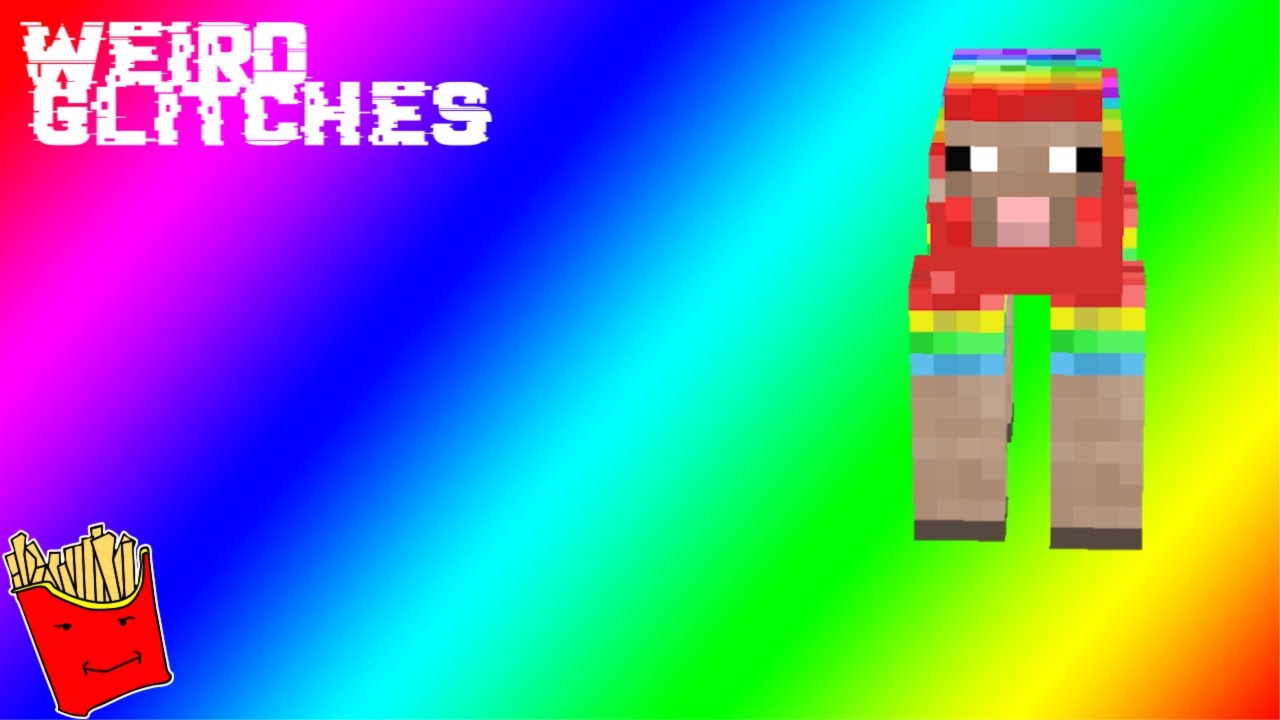 Weird Glitches #18 - Rainbow Sheep Glitch (Minecraft) (Fries101Reviews ...