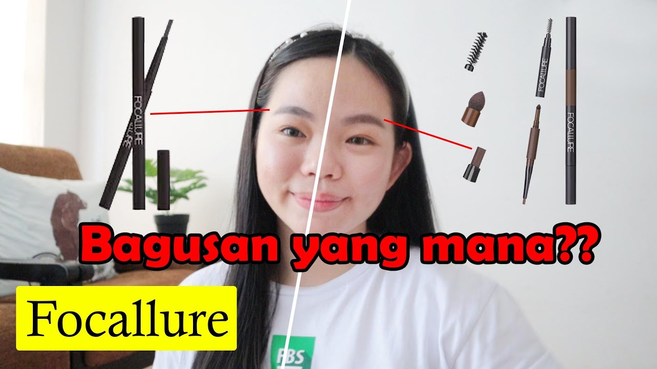 Pensil Alis 3 in 1 Focallure | Review & Swatches Eyebrow - YouTube