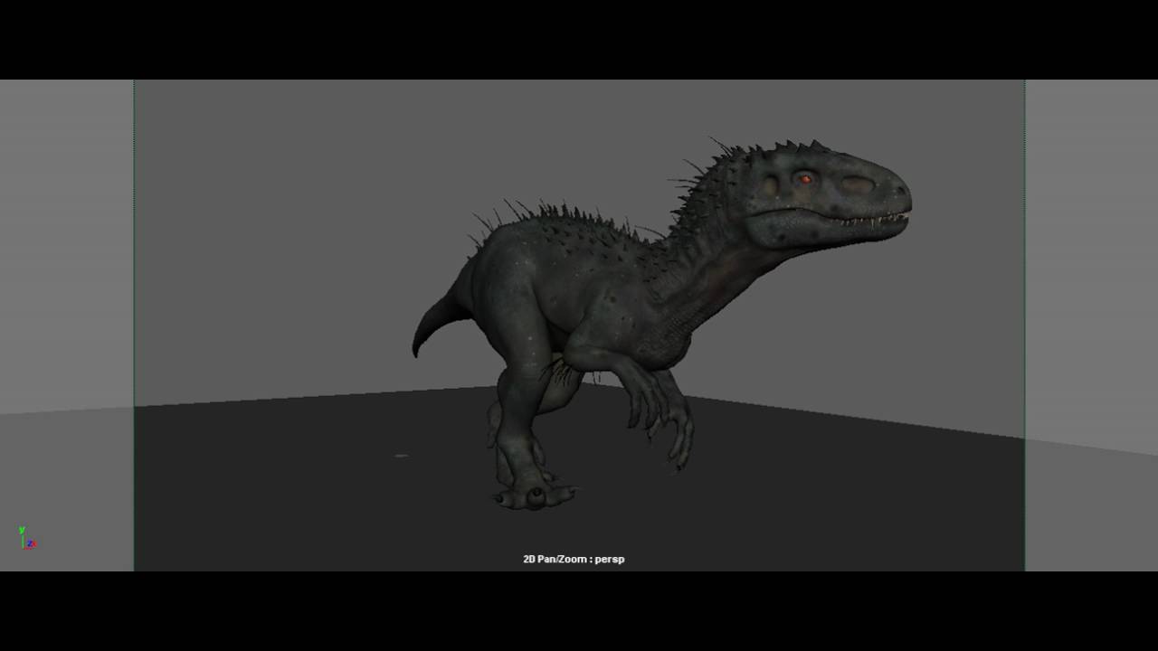 Indominus Rex walk cycle - YouTube