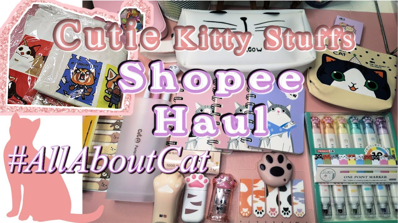 Cat Design Inspired l Shopee Haul - YouTube