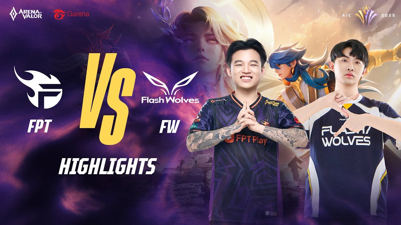 FPTxFlash - Flash Wolves Highlights | Tứ Kết - AIC 2025 - YouTube