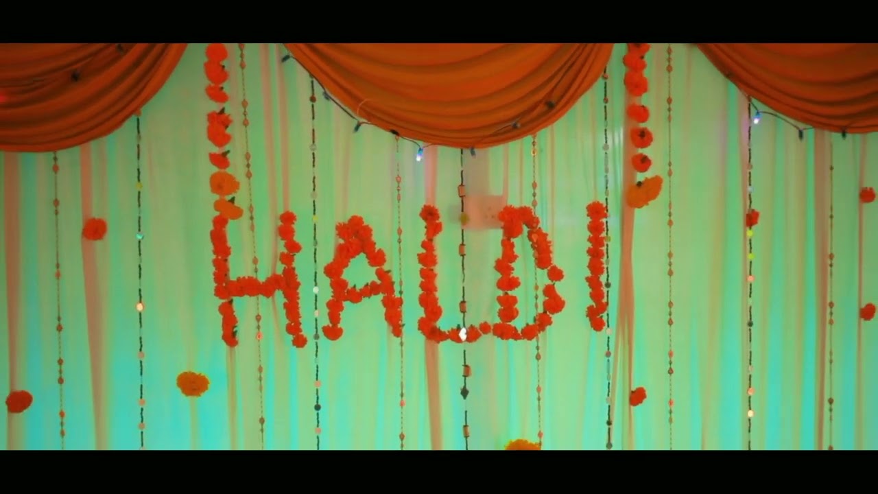 Rewind frames Muslim traditional Haldi style - YouTube