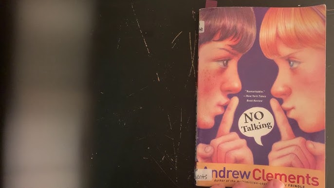 Poster By Andrew Clements No Talking