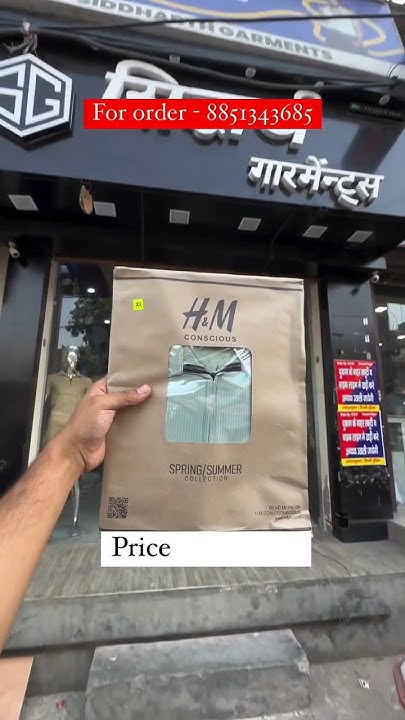 सिद्धार्थ गारमेंट H&m T-shirt 249/- only #viral #shortsfeed #popular #like #comment #share # ...