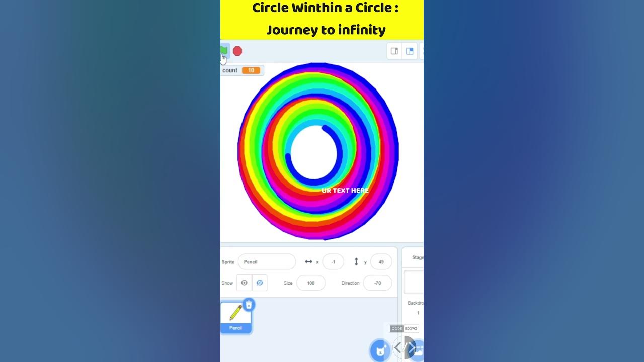 "Mesmerizing Infinite Circles: A trippy scratch program" || Beautiful ...