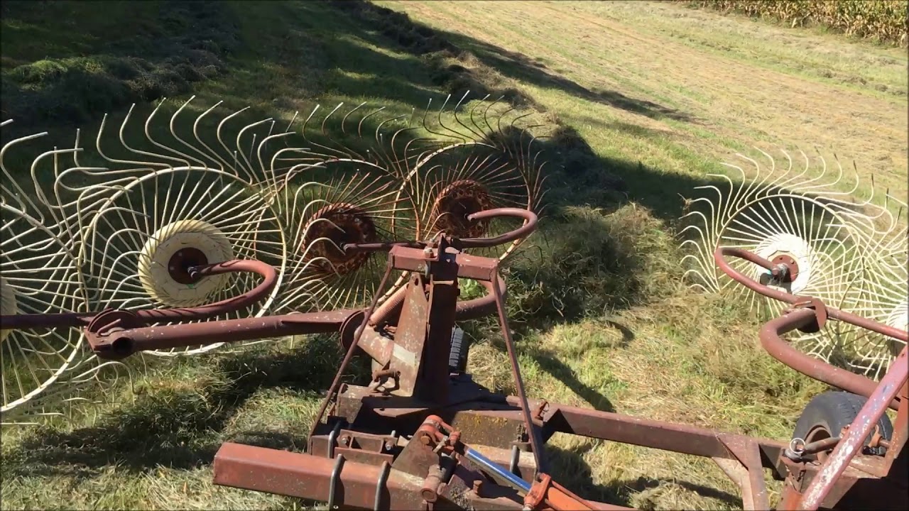 Raking Hay September 2018 - YouTube