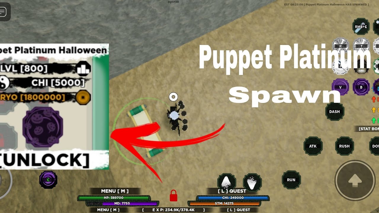 Puppet Platinum Spawn+Showcase (Shindo Life) - YouTube