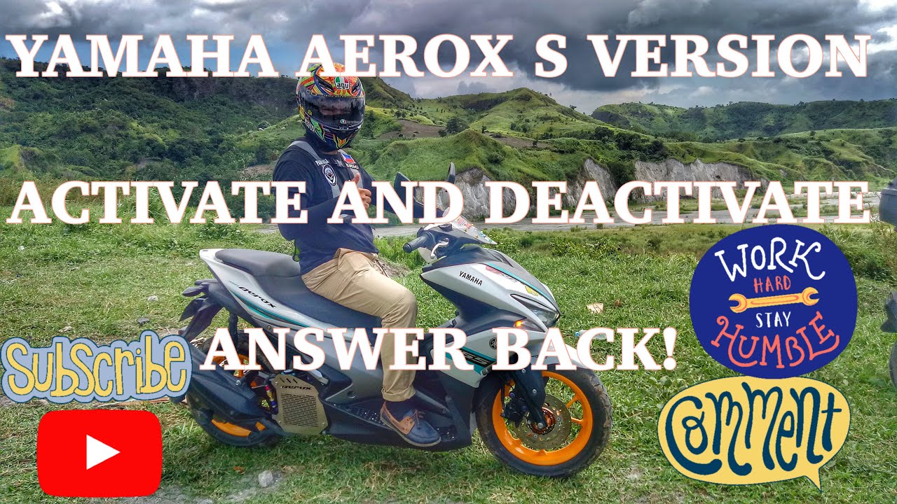 Yamaha Aerox-How to Activate and Deactivate Answer Back! Safety ...