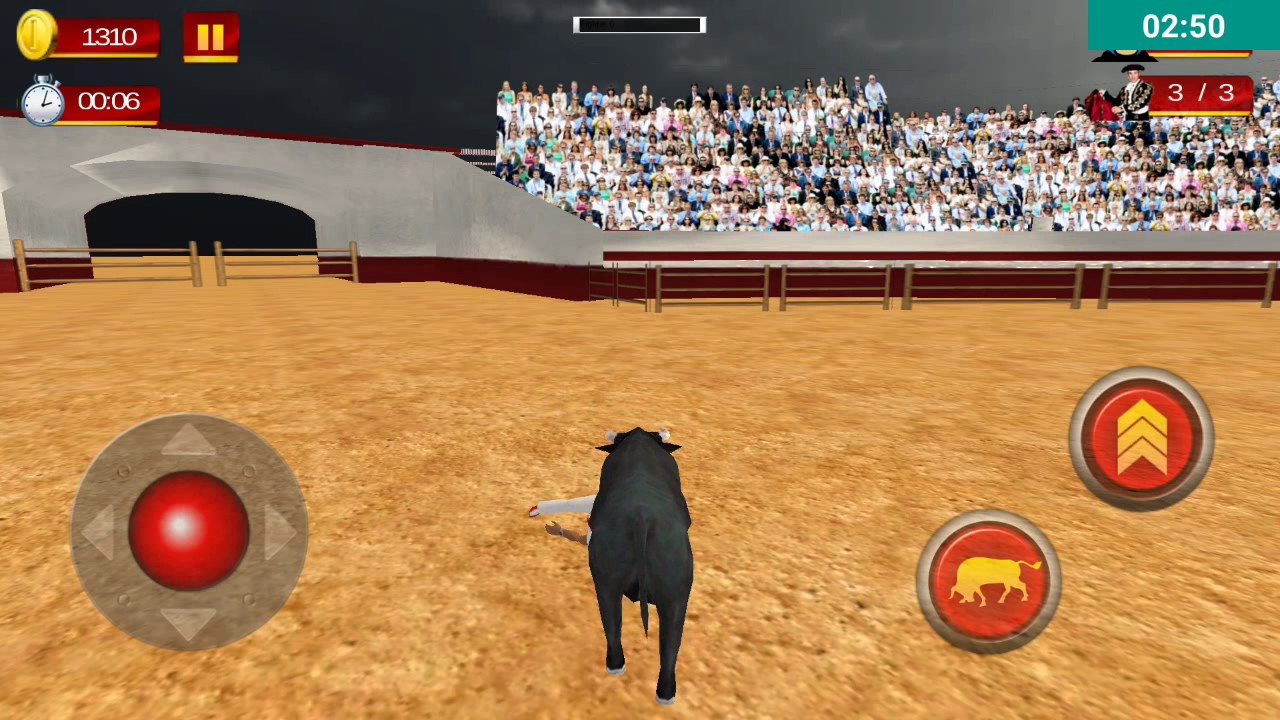Angry Bull Hit 2 Run Android Games Play - YouTube