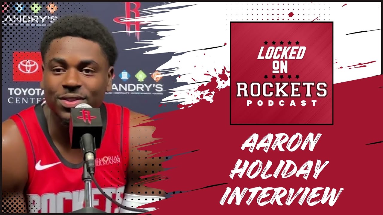 Aaron Holiday | Houston Rockets Media Day 2025-2026 NBA Season - YouTube
