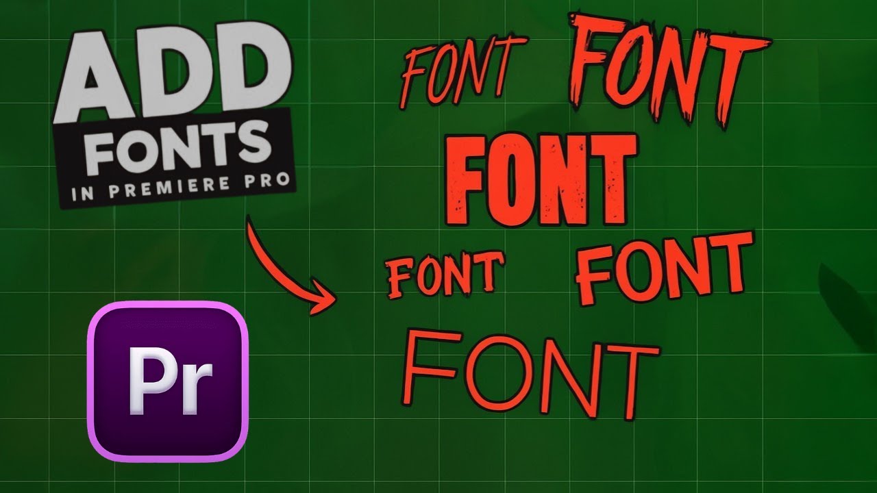 How To ADD FONTS In Premiere Pro (EASY GUIDE) - YouTube