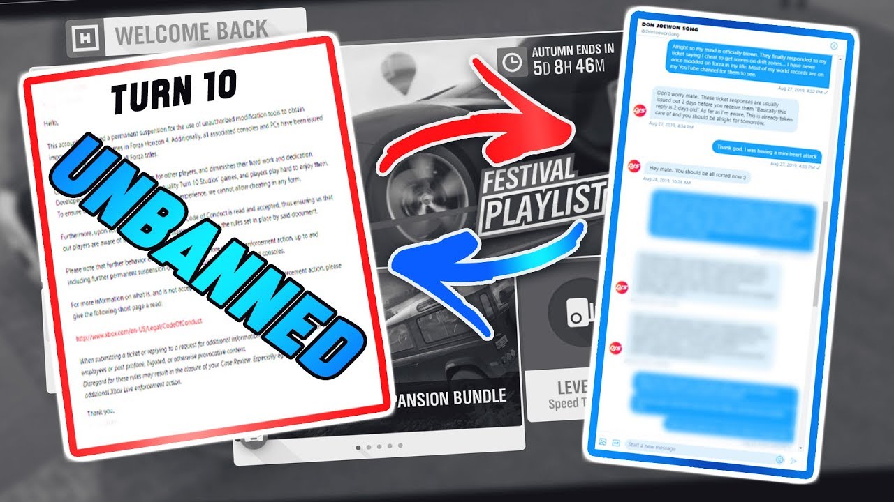 Officially Unbanned from Forza Horizon 4 (here's what happened) - YouTube