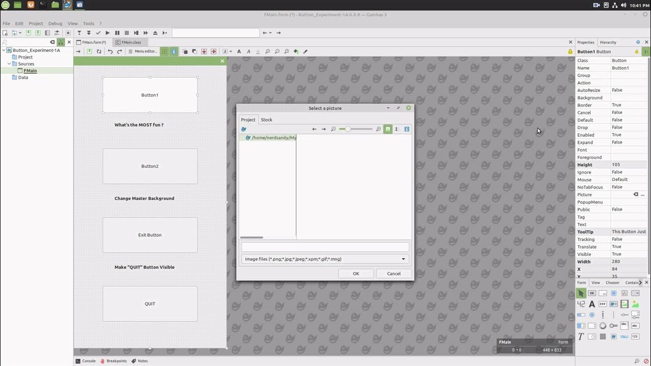 Visual Programming using Gambas in Linux Tutorial - Video 5.3 - YouTube