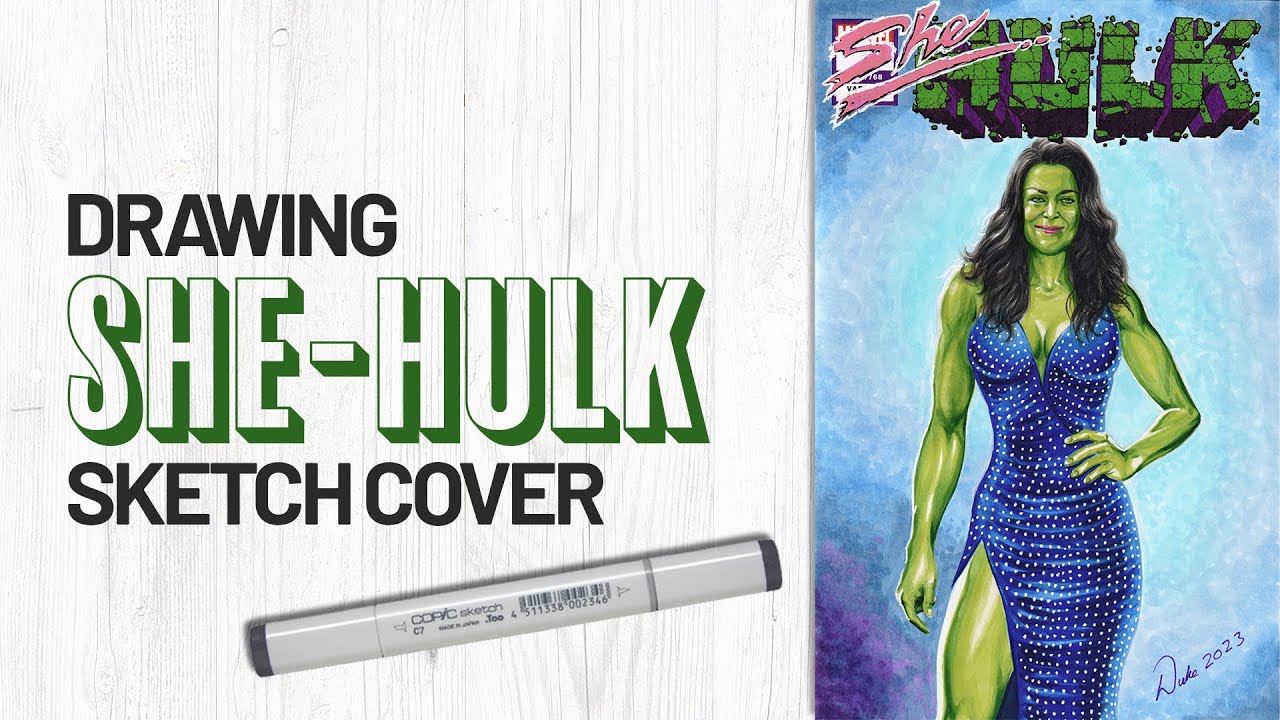 Drawing She-Hulk - YouTube