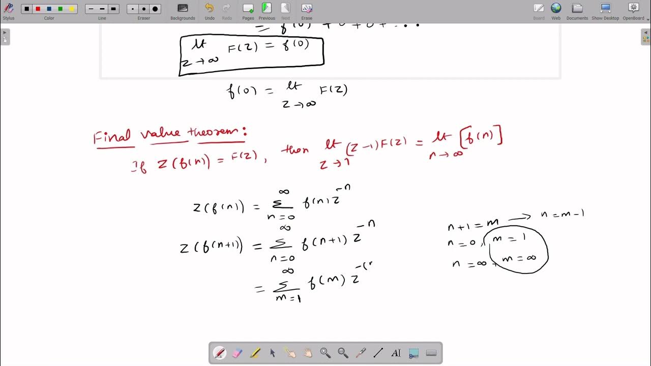 Z transform Lect 4 | initial and final value theorem|PDE| alphanumerictricks - YouTube