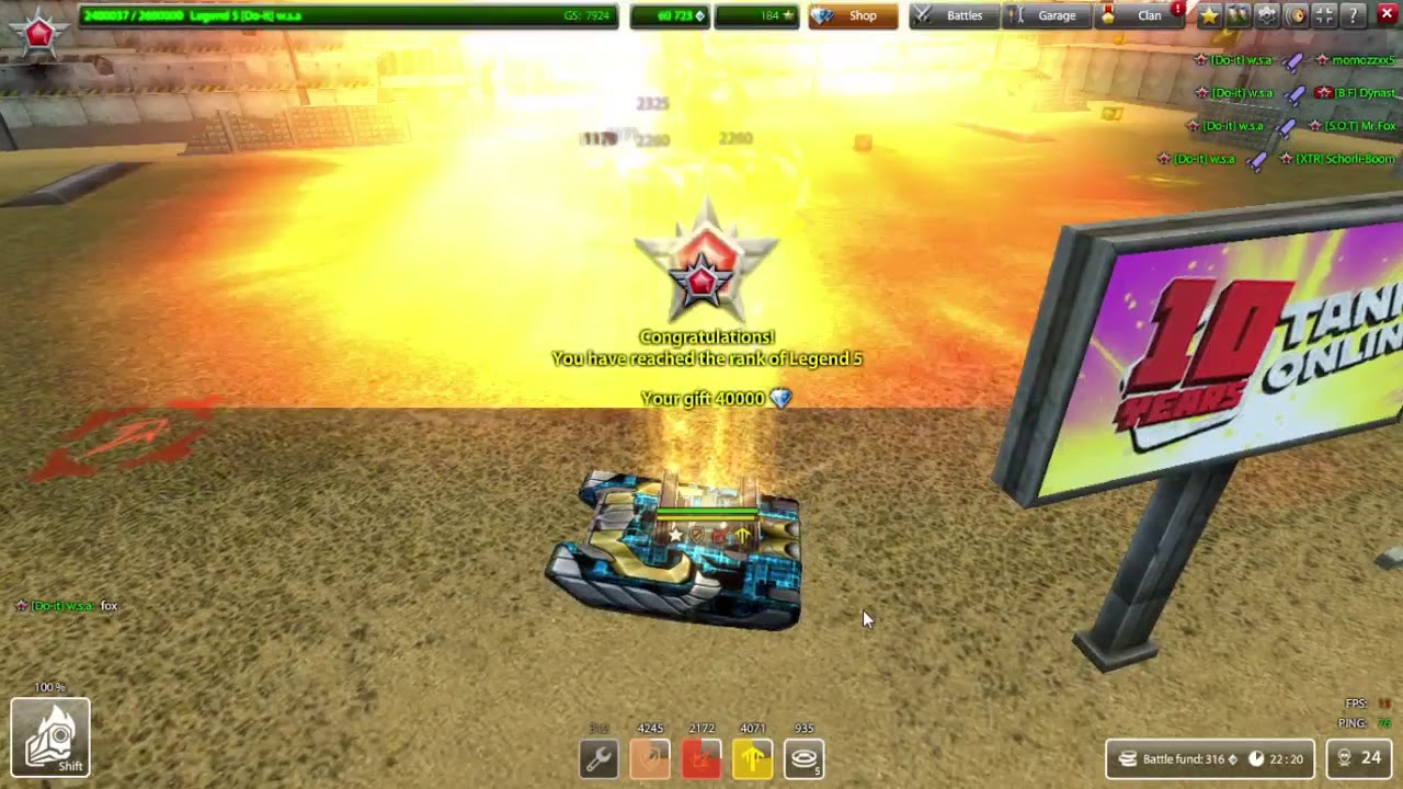 Tanki Online | Gold Box Video #4 | Promo Codes | Rank up - YouTube