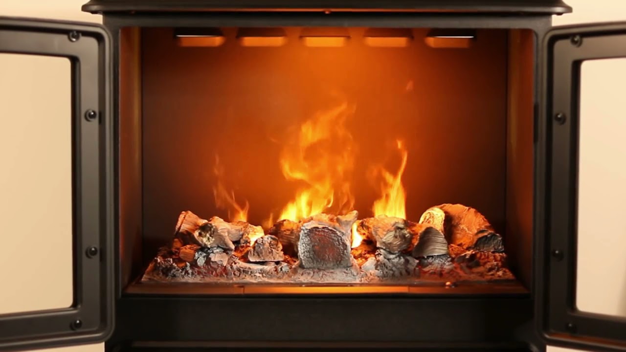 Dimplex Oakhurst Opti-myst Electric Stove - YouTube