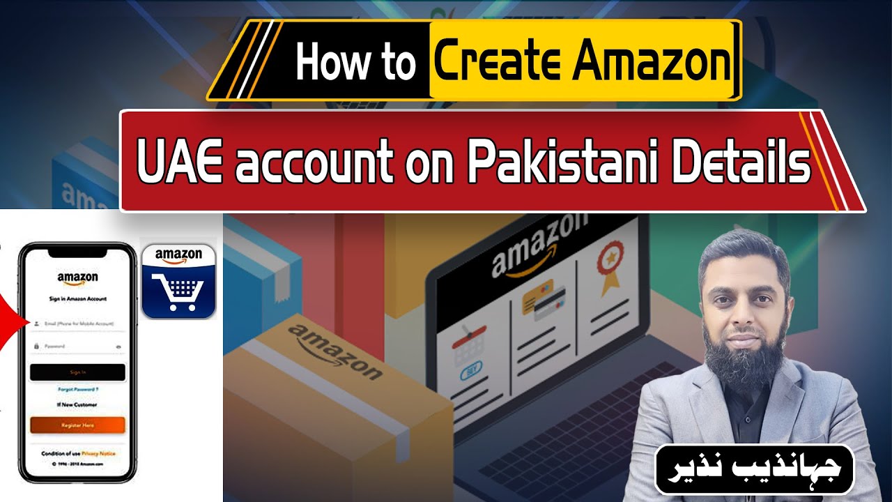 How to create Amazon UAE account on Pakistani Details - Amazon Course ...