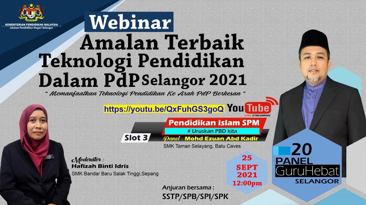 Webinar Amalan Terbaik Teknologi Pendidikan Dalam PdP PENDIDIKAN ISLAM ...