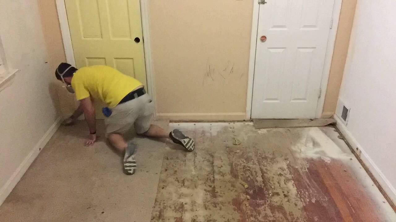 Timelapse of Office Carpet Demo - YouTube