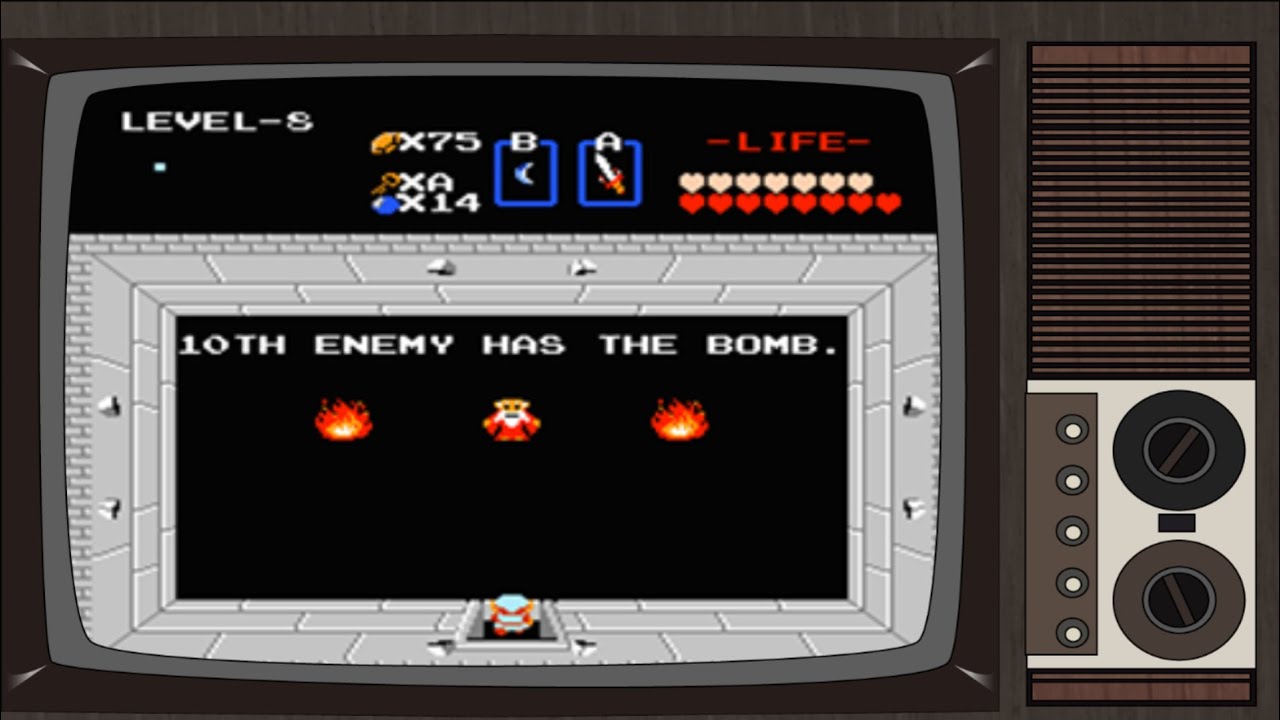The Legend of Zelda NES Walkthrough Part 9 (8th Dungeon) - YouTube