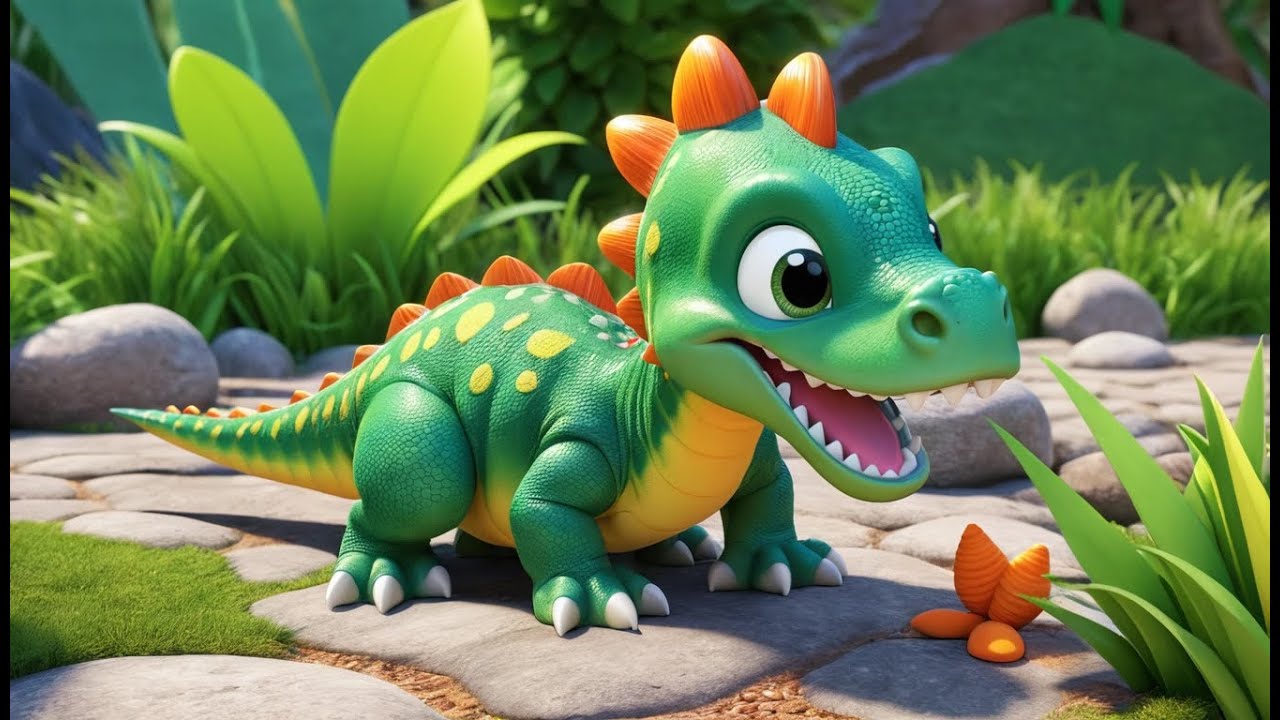 Baby Dino Stomp Stomp Stomp | Exciting Dinosaur Song for Kids | Fun ...