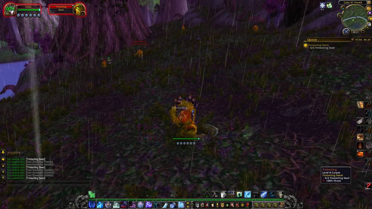 Timberling Seeds Quest ID 918 Playthrough Teldrassil - YouTube