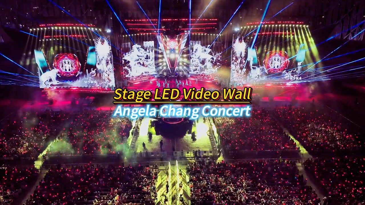 Stage LED video wall for Angela Chang concert【LCF】 - YouTube