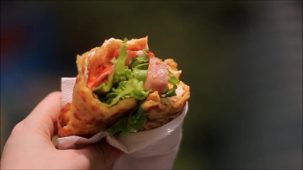 중국 길거리음식 쇼좌삥(手抓饼) 따라하기 : How to make Shou Zhua Bing! - YouTube