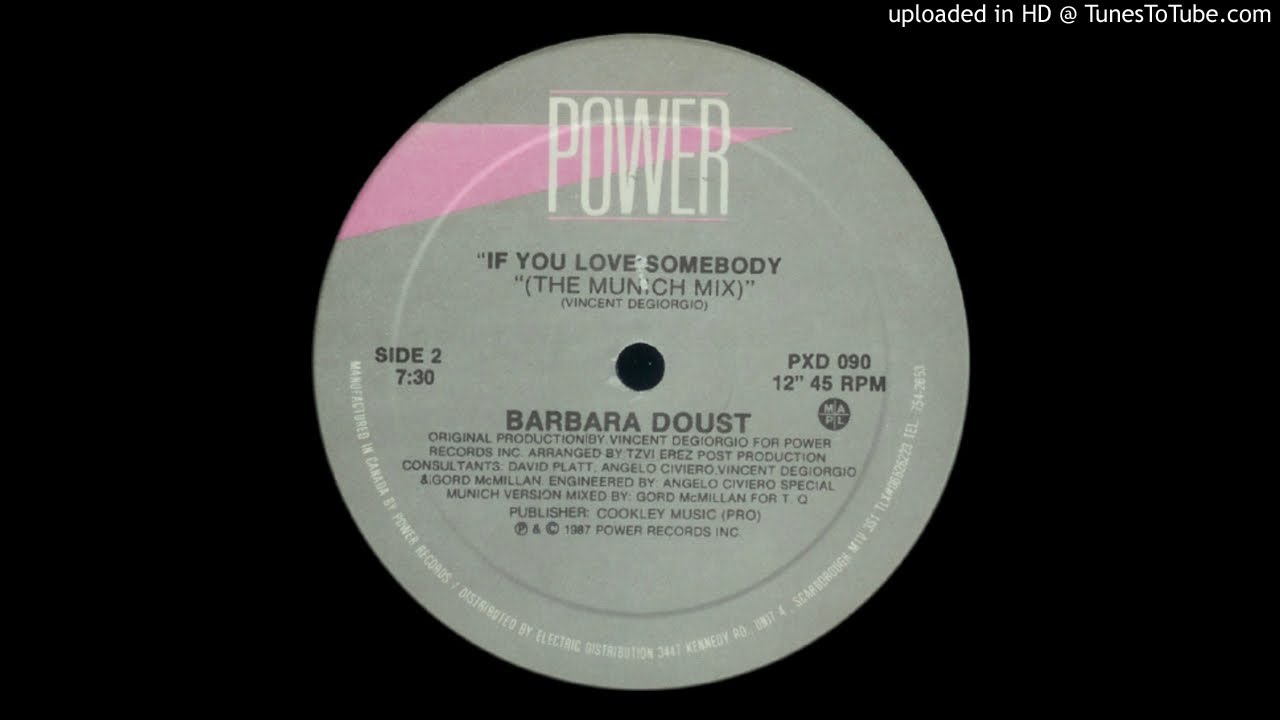 Barbara Doust - If You Love Somebody (Munich Mix 1987) - YouTube